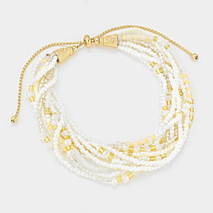 Jewelry | Multistrand Boho Bead Cinch Bracelet | Poshmark